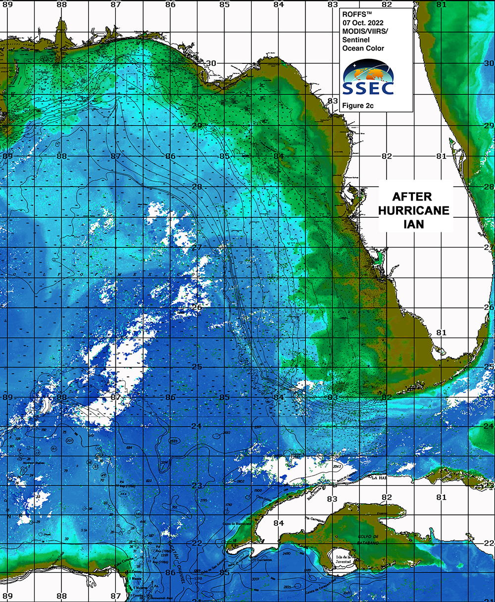 Before and After Hurricane Ian Ocean Conditions via Satellite – ROFFS®